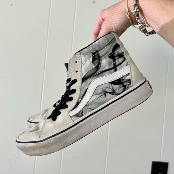 Vans | Shoes | Vans Sk8hi Suede Smoke Print Sneaker Size M8w95 High Top ...
